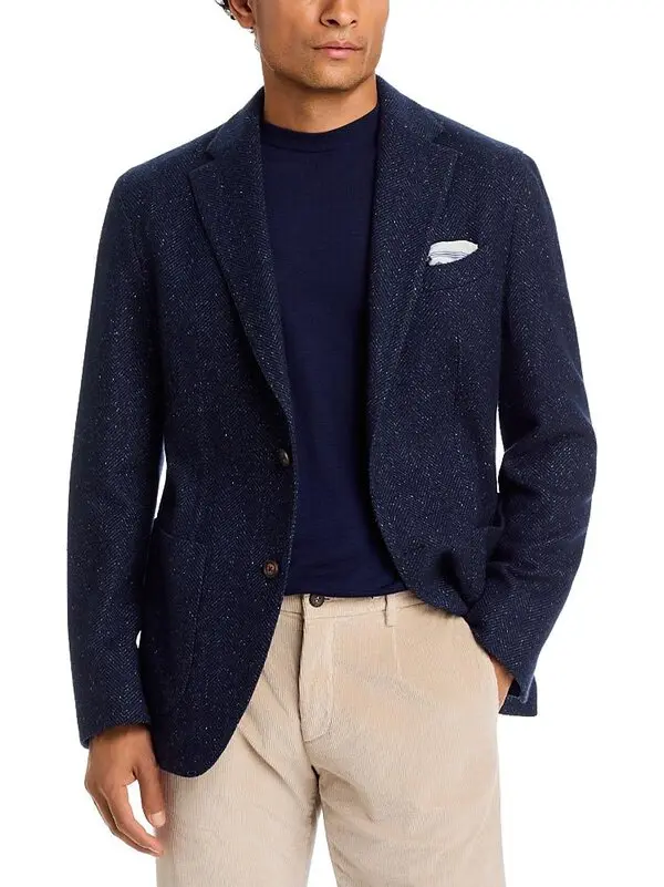Eleventy Cashmere Silk Soft Jacket - Blue