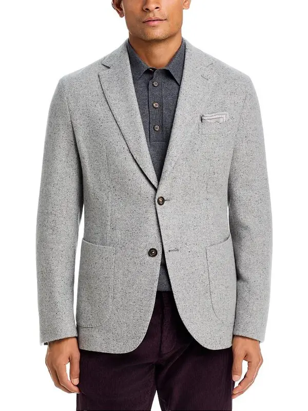 Eleventy Cashmere Silk Soft Jacket - Light Grey