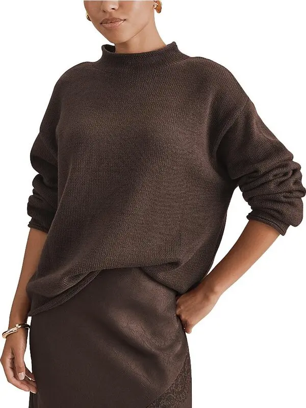 Splendid Elsie Roll Neck Sweater By - Java