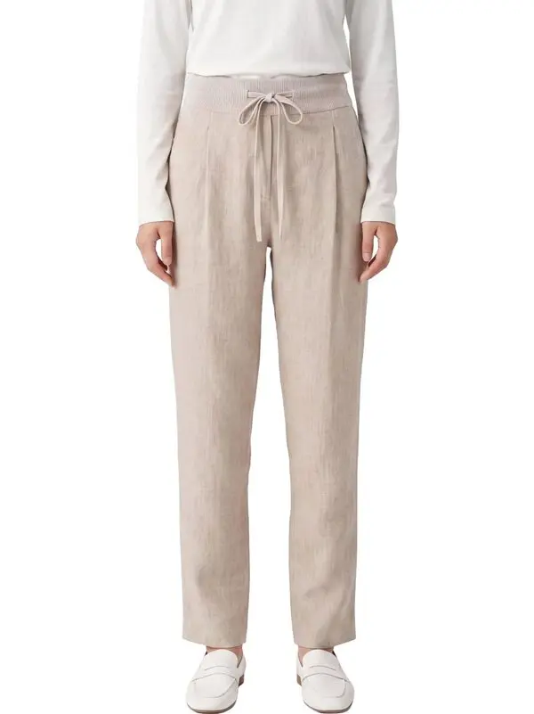 Fabiana Filippi High-waisted Wool Blend Pleated Trousers - Grey