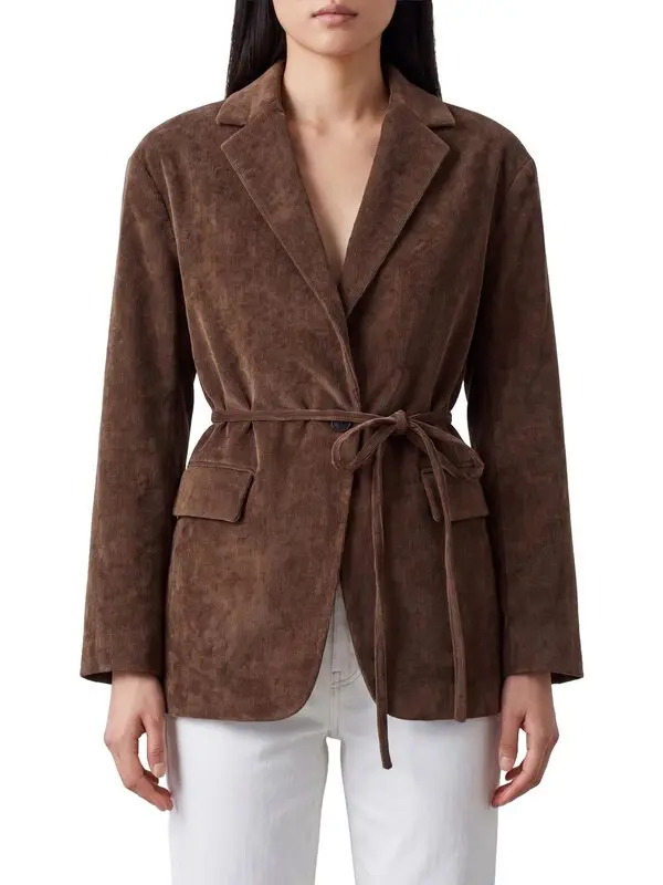 Brunello Cucinelli Belted Blazer - Brown