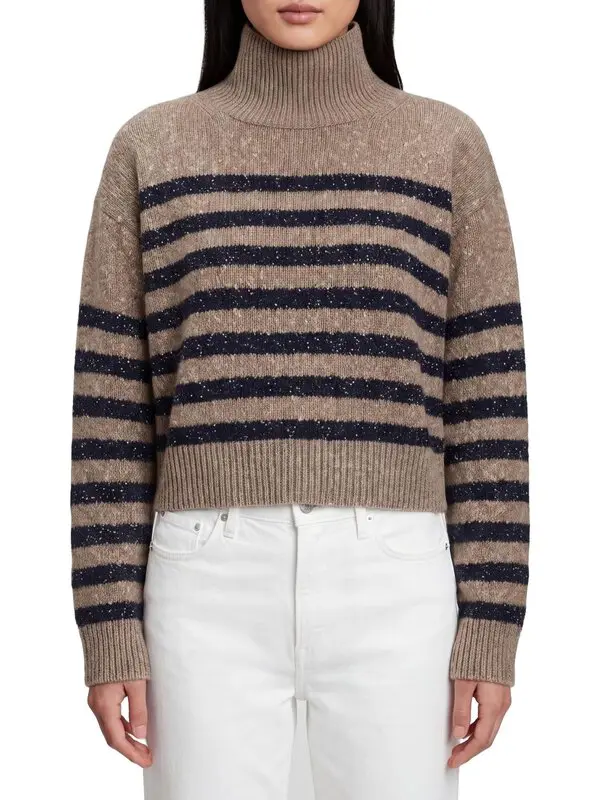 Brunello Cucinelli Striped Turtleneck Sweater - Multicolor