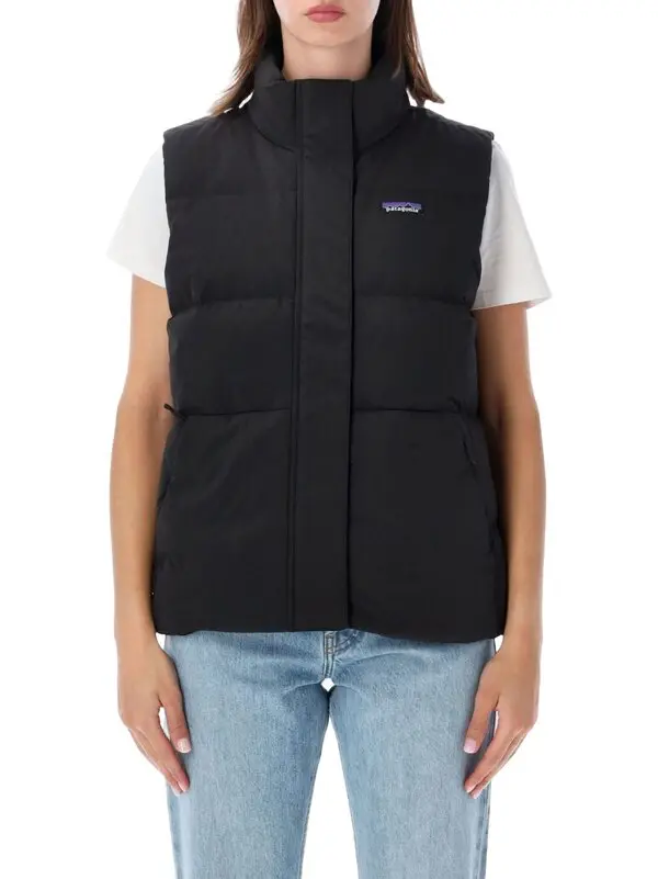 Patagonia Sisar Water-repellent Quilted Down Vest - Black