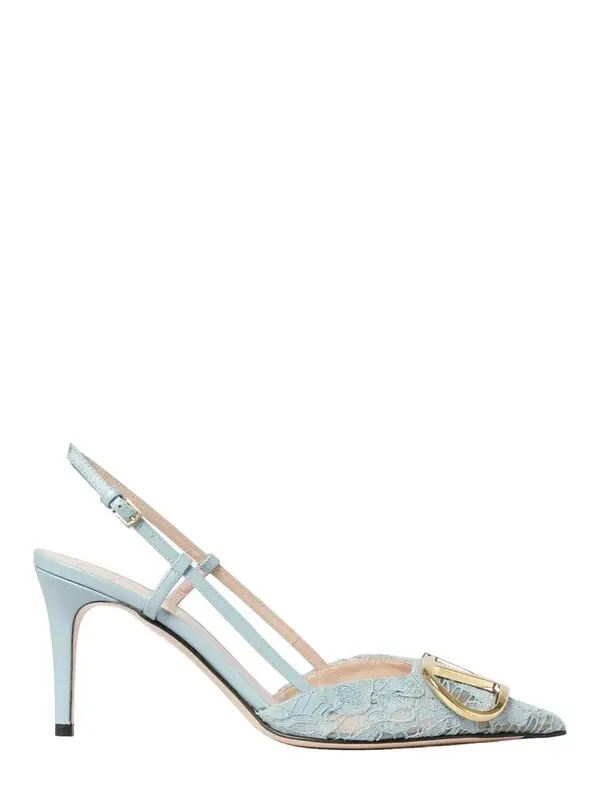 Valentino Garavani High Heel Slingback Shoes - Blue