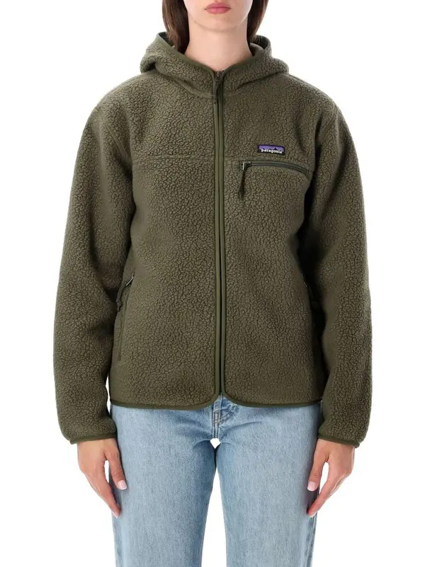 Patagonia Retro Hooded Fleece Jacket - Green