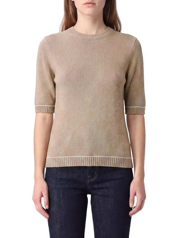 Fabiana Filippi Slim Fit Wool, Silk, And Cashmere Jumper - Coffee