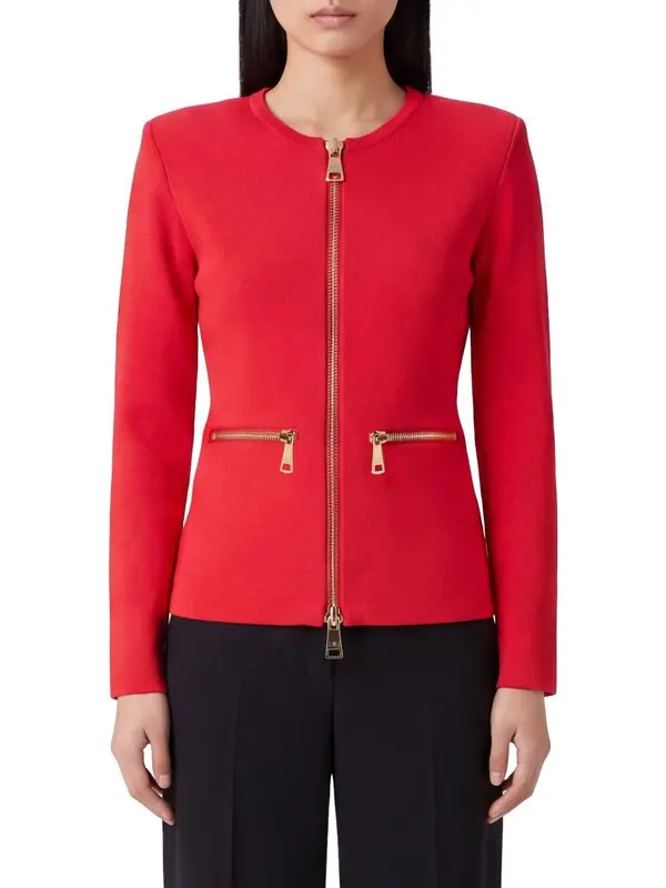 Elisabetta Franchi Viscose Cardigan - Red