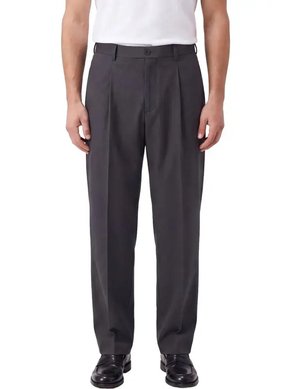 Dolce & Gabbana Tailored Trousers In Cotton With Cargo Pockets And Pleats - Black