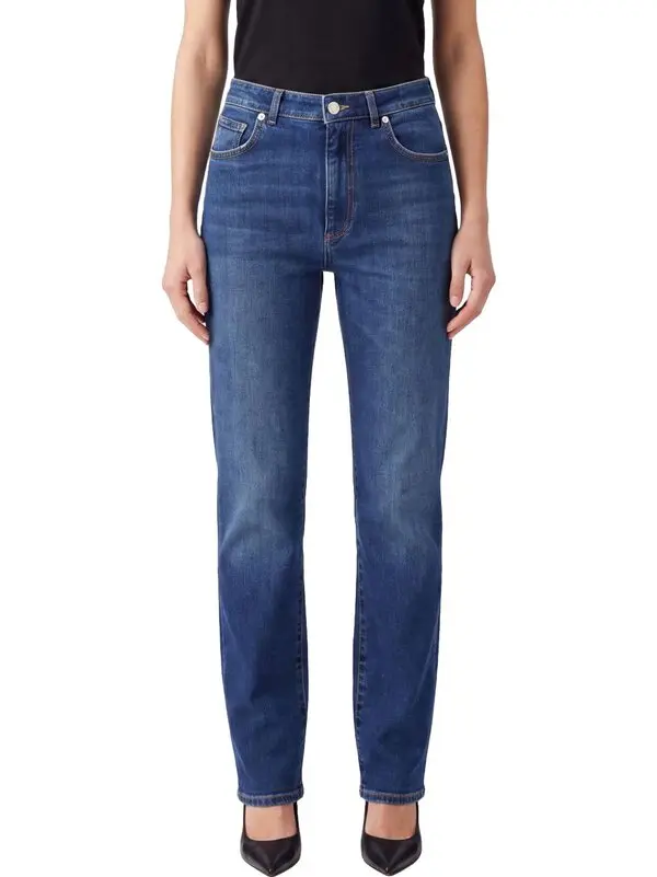 Dolce & Gabbana High-waisted Straight Leg Jeans - Denim
