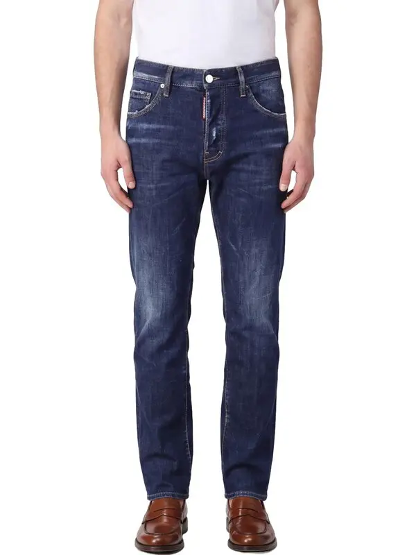 Dsquared2 Mid-rise Skinny Fit Stretch Denim Jeans - Navy
