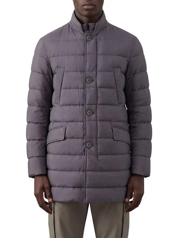 Herno Long Quilted Nylon Puffer Coat - Grey