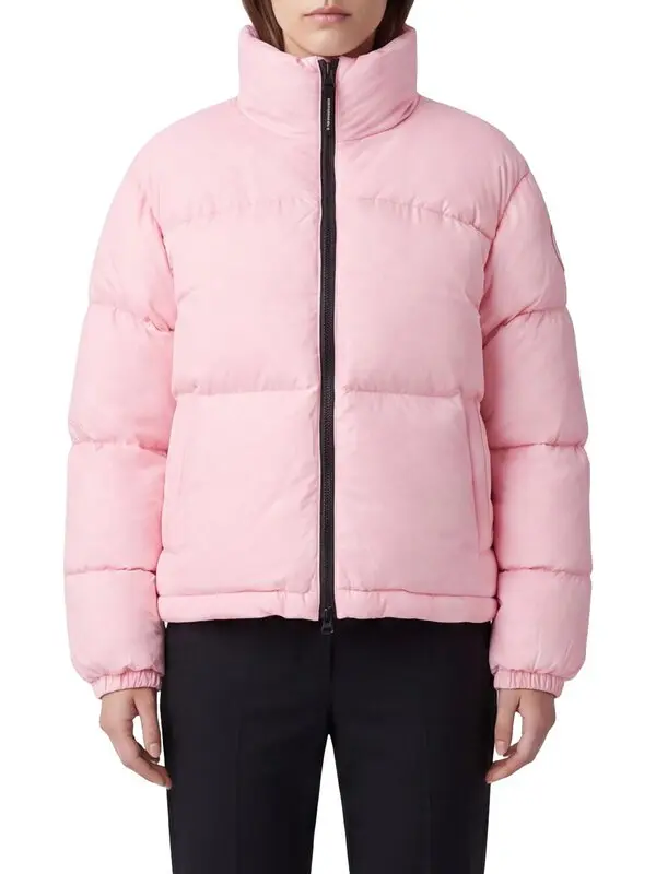 Canada Goose Fallon Short Down Jacket With Funnel Neck - Pink