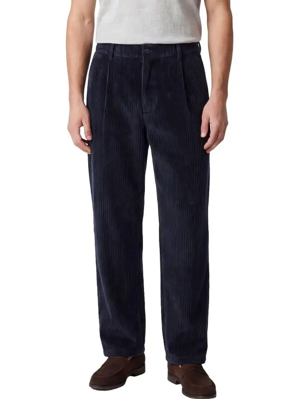 Giorgio Armani Wide-leg Corduroy Trousers - Charcoal