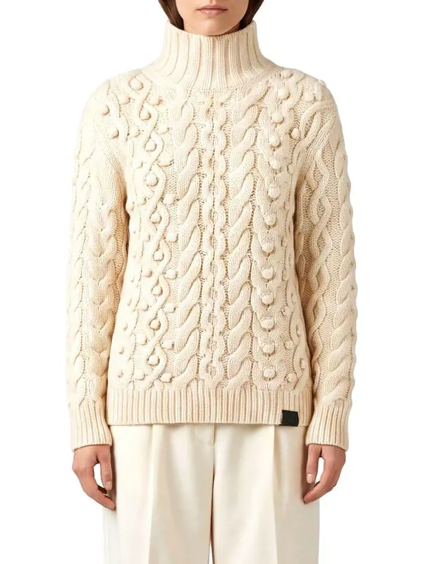 Stella McCartney Textured Turtleneck Sweater - White