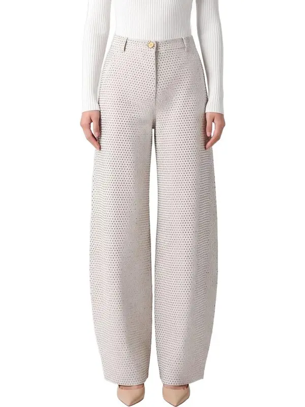 Elisabetta Franchi Baggy Jeans - White