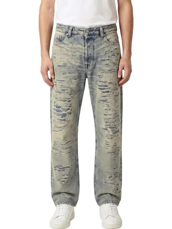 DIESEL® 1980 D-eeper Skinny Fit Jeans In Stretch Cotton Denim - Blue