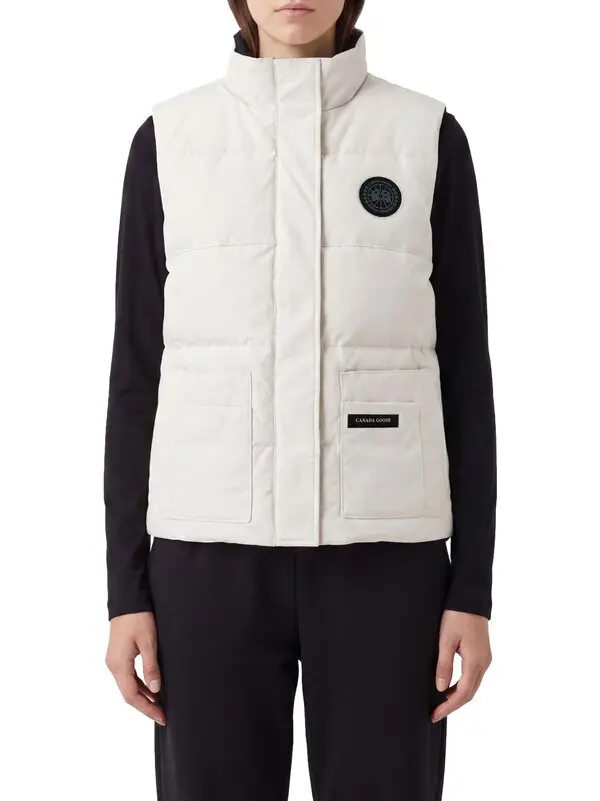 Canada Goose Freestyle Legacy Vest In Water-repellent Technical Fabric - White