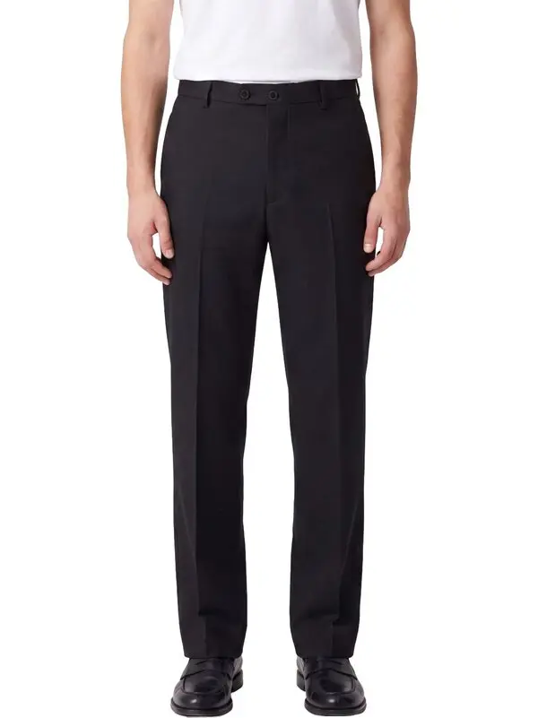 JIL SANDER Slim Fit Tailored Trousers In Virgin Wool And Mohair - Black