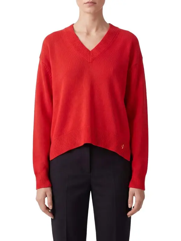 ANINE BING V-neck Sweater - Red
