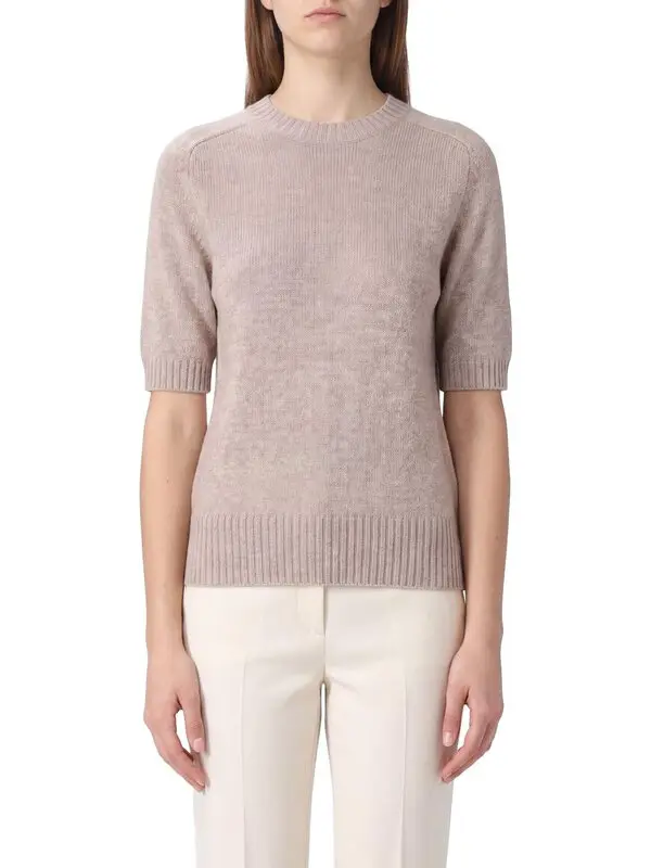 ALLUDE Ribbed Knit Sweater - Kaki