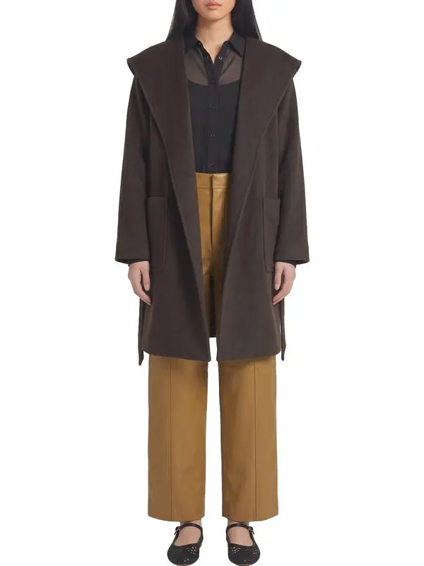 Max Mara Wool Robe Coat - Brown