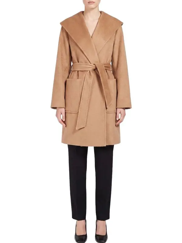 Max Mara Wool Robe Coat - Camel