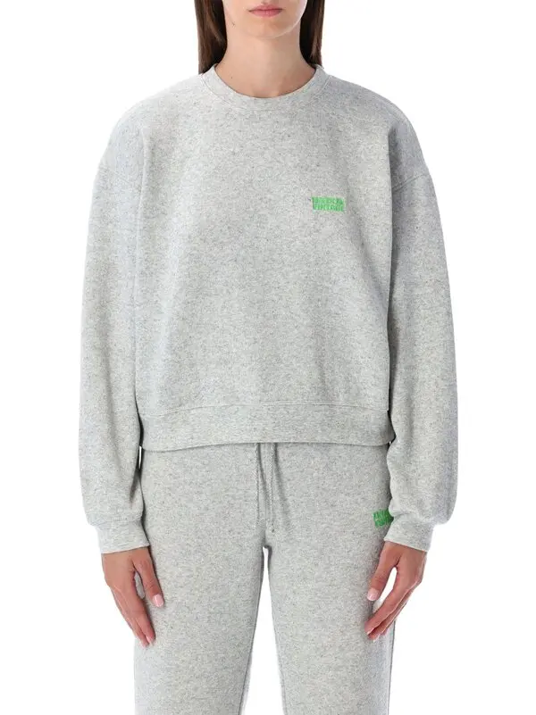 American Vintage Crewneck Sweatshirt With Dropped Shoulders - Grey