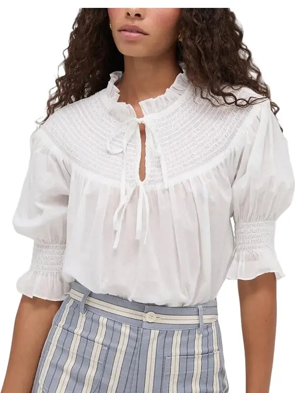 Hill House Home Zinnia Top - White