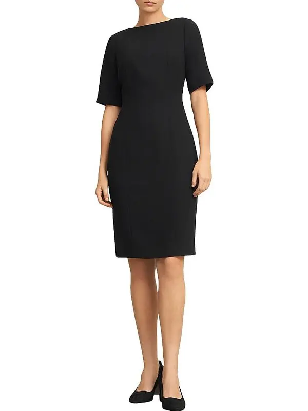HOBBS LONDON Rae Crepe Shift Dress - Black