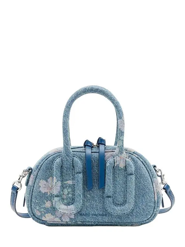 Marc Jacobs Babe Mini Denim Top Handle Bag - Indigo Multi