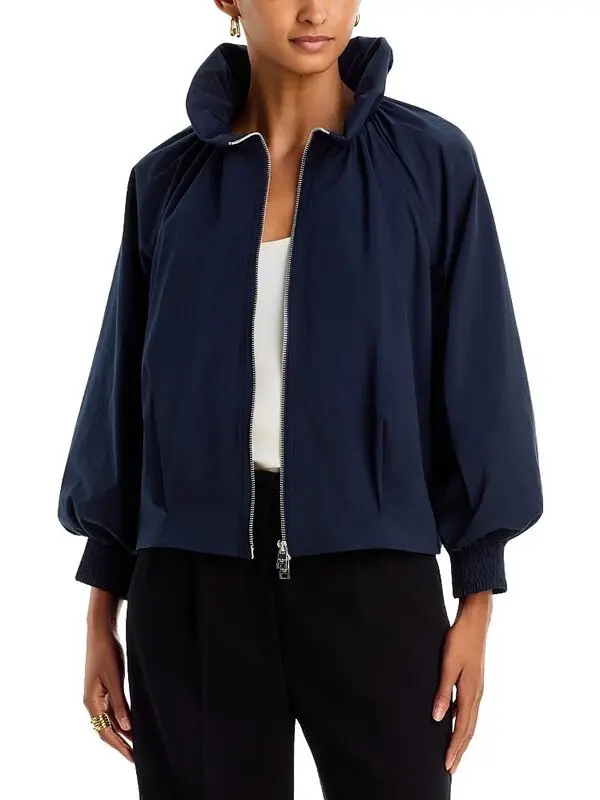 Veronica Beard Circe Bubble Jacket - Navy