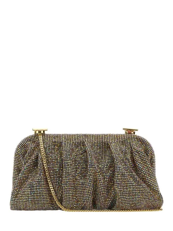 Benedetta Bruzziches Embellished Fabric Clutch With Shoulder Strap - Multicoloured