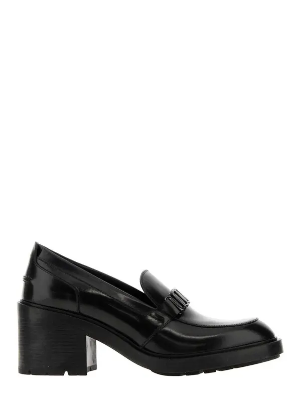 FERRAGAMO Marla Leather Pumps With 5.5 Cm Heel - Black
