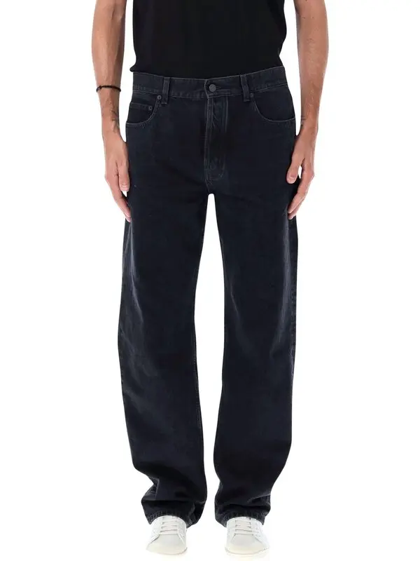 Saint Laurent Relaxed Taper Jeans - Nero