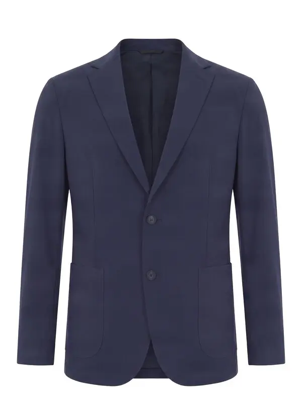 BOSS BLACK Tailored Two-button Blazer - Dark Blue