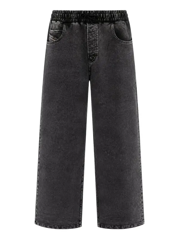 DIESEL® Wide-leg Jeans - Black/denim
