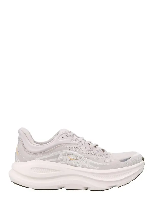 Hoka One One Bondi Road Running And Everyday Cushioning Sneakers - River Rock Grey / Alabaster