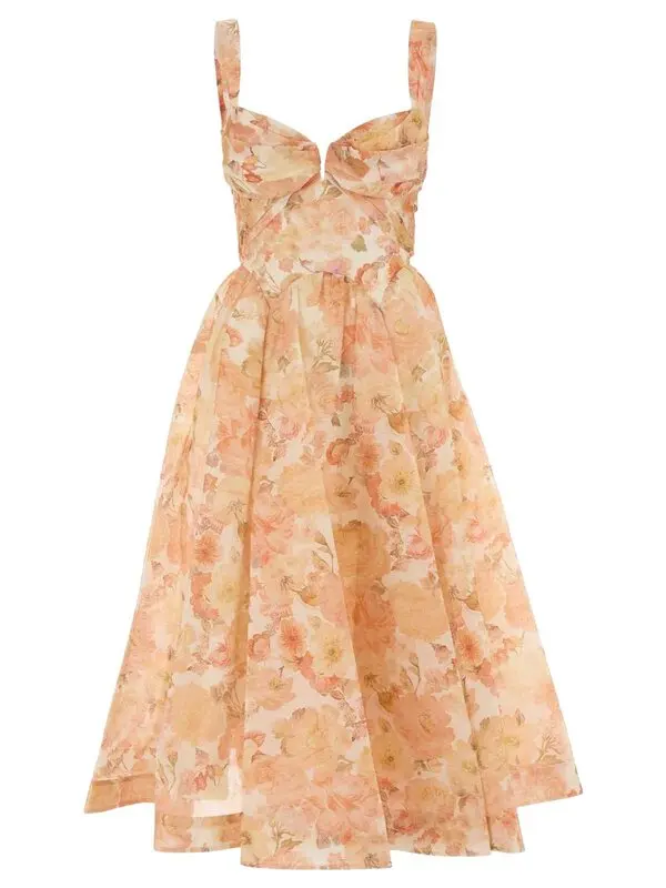 Zimmermann Rebellion Printed Linen-blend Dress - Floral