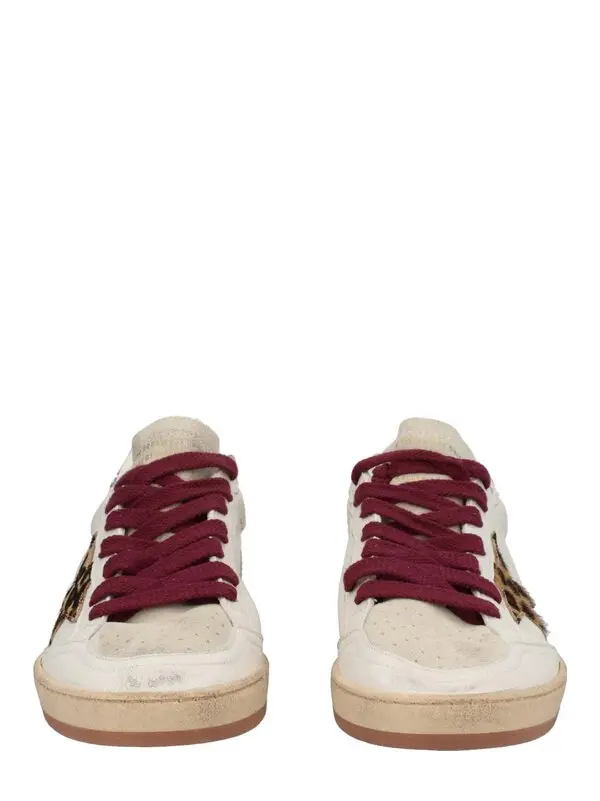 GOLDEN GOOSE Low-top Leopard Print Sneakers - Multicolour