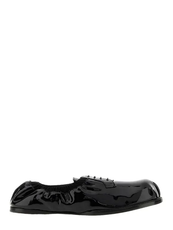 Moschino Leather Lace-up Shoes - Black