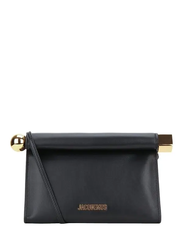 Jacquemus Le Sac Rond Carré Mini Handbag - Black