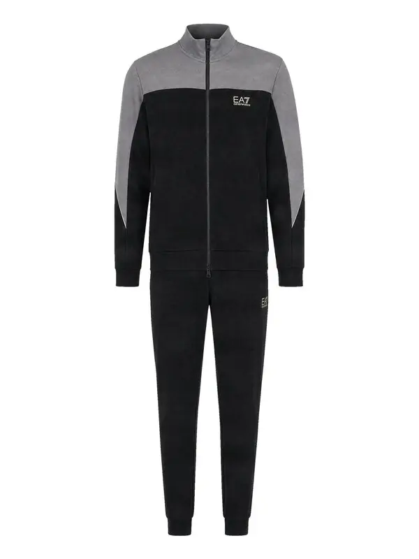 EA7 S Zip-up Track Jacket And Jogger Set - Black Beauty