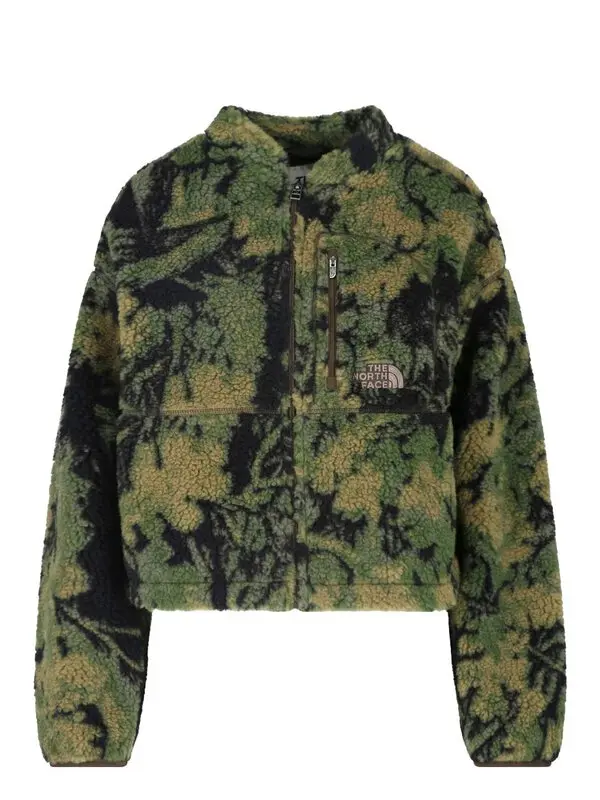 The North Face Printed Fleece Zip-up Jacket - Green