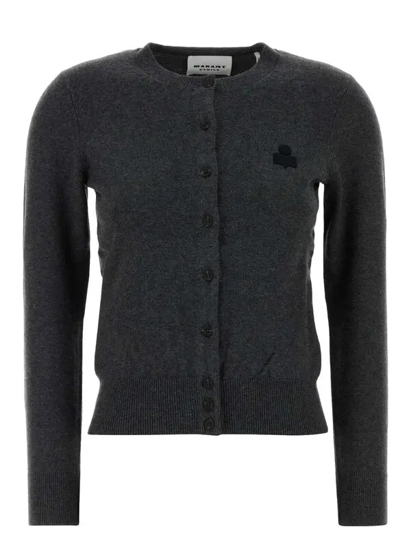 Isabel Marant Étoile Mona Cotton-blend Cardigan - Grey