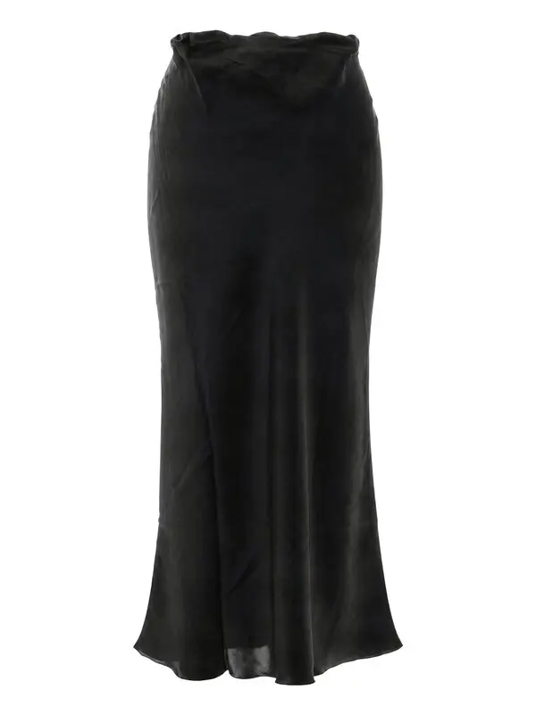 Fiorucci Silk-blend Maxi Skirt - Black