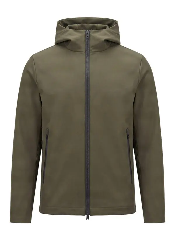 Woolrich Hooded Zip-up Technical Jacket - Dark Green