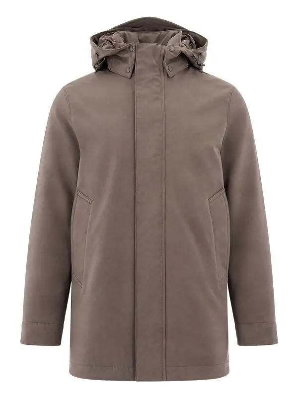 Woolrich Hooded Parka Coat - Falcon