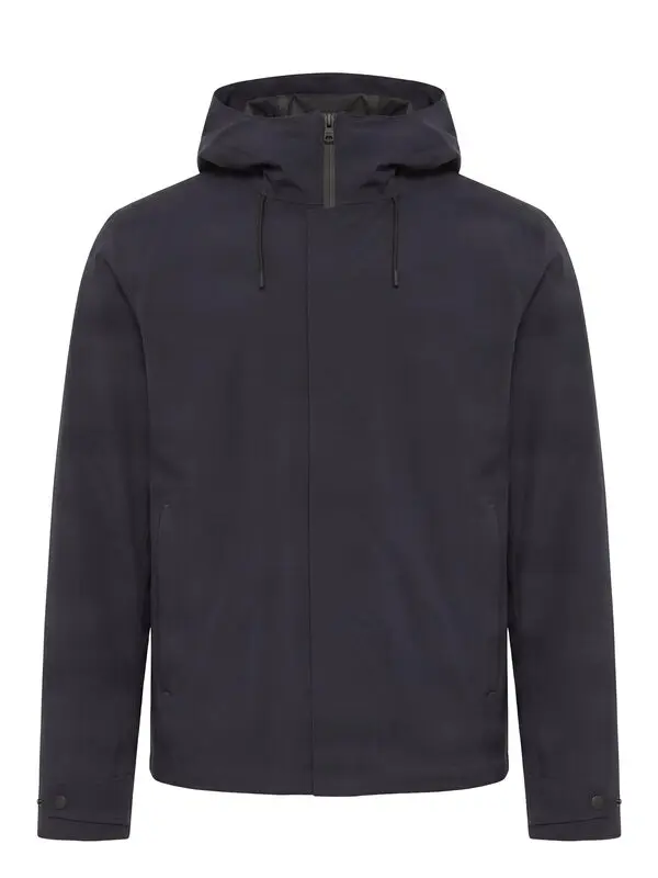 Woolrich Hooded Water-resistant Jacket - Melton Blue