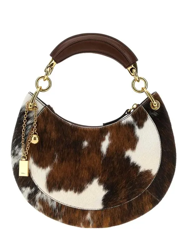Chloé Mini Banana Shoulder Handbag - Animal Print