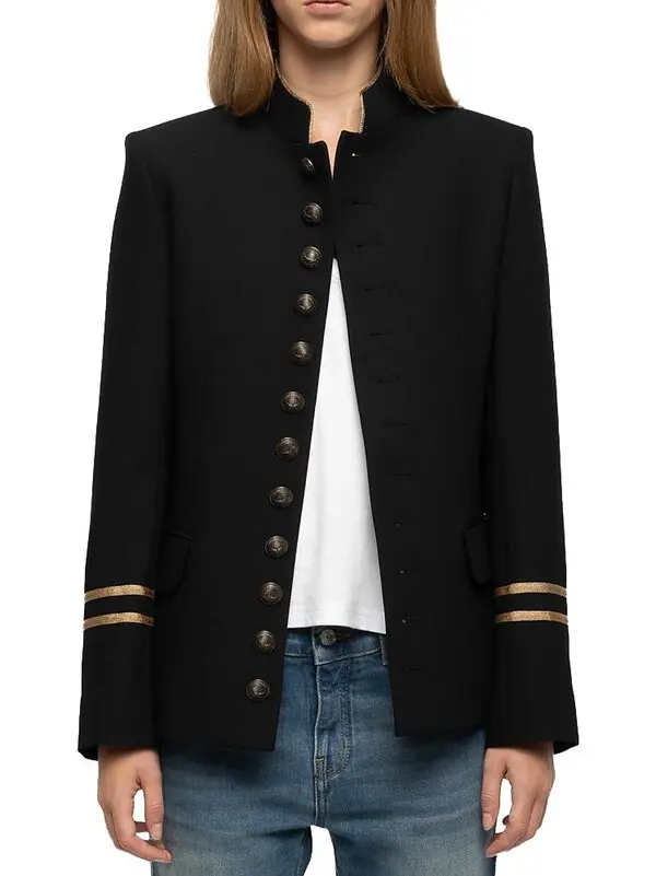 Zadig&Voltaire Vallo Military Jacket - Black